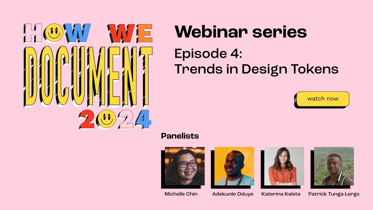 How We Document 2024: Episode 4 - Trends in Design Tokens - YouTube