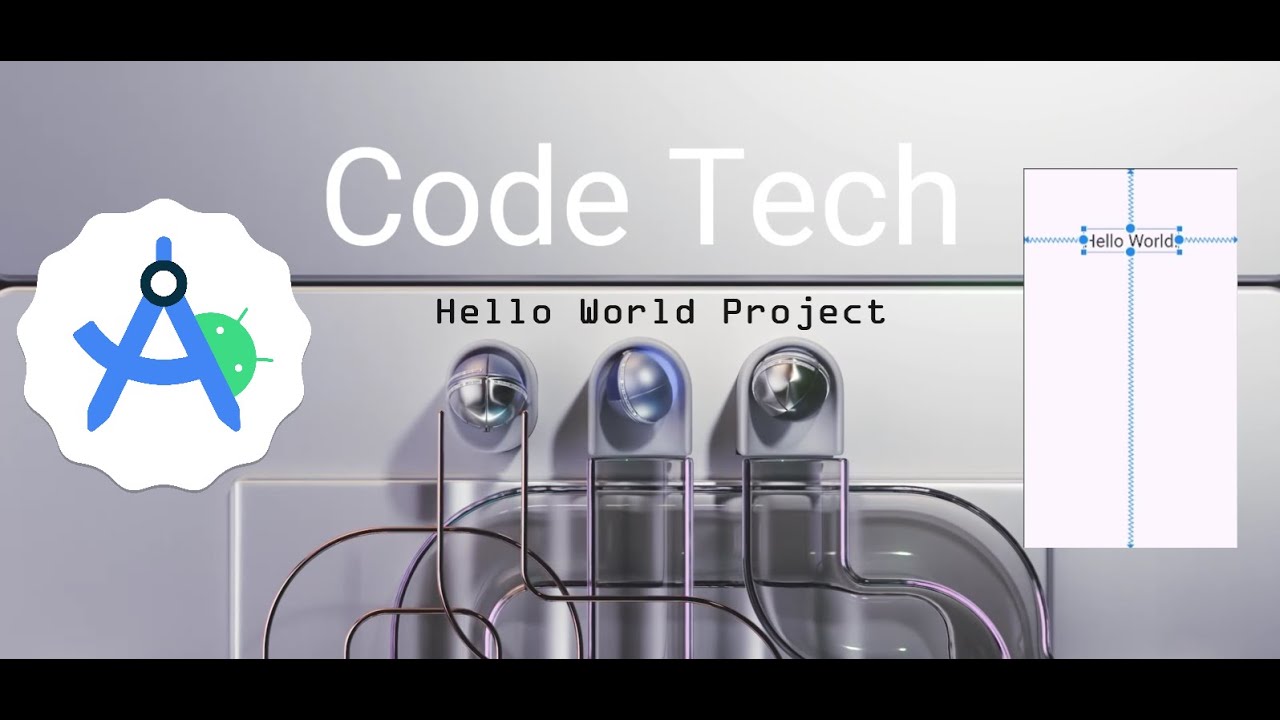 Hello world project with Android Studio - YouTube