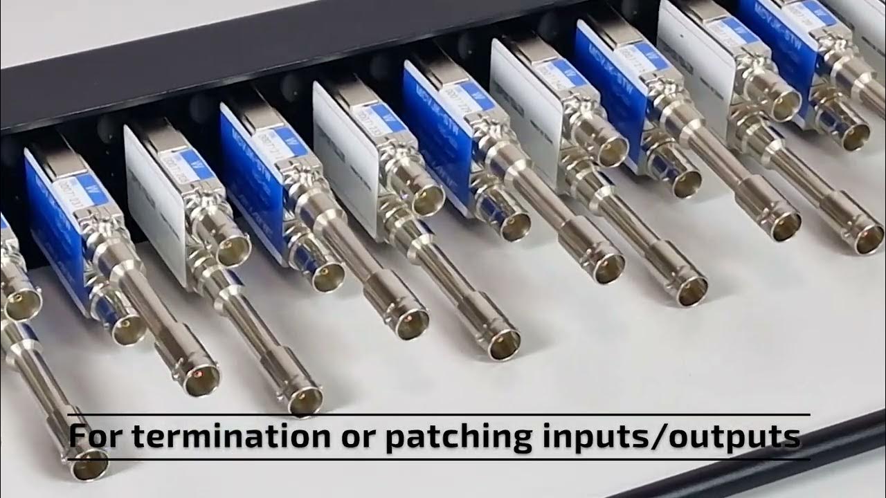 Patch panel MID SIZE 12G-SDI/4K - YouTube