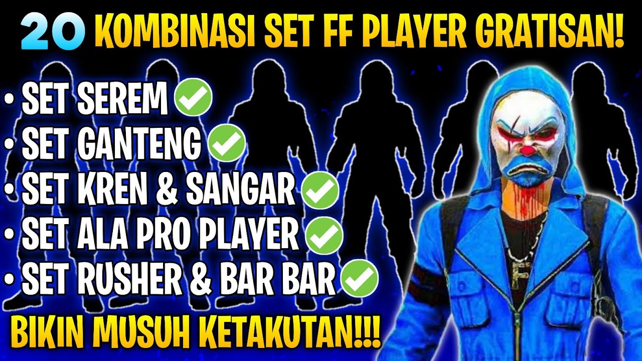 20 KOMBINASI SET FF KREN DAN SANGAR🔥 || versi player gratisan terbaru ...