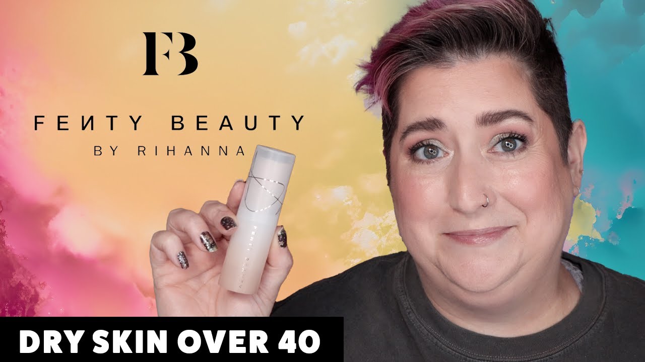 FENTY EAZE DROP STICK FOUNDATION | Dry Skin Review & Wear Test - YouTube