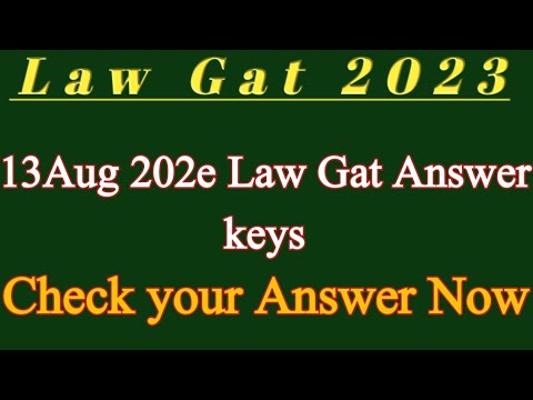 13 Aug Law Gat official Answer keys/Check your score Now/Law Gat 2023 ...