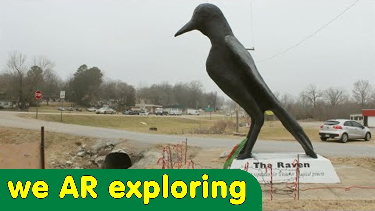 Raven Statue in Ravenden AR - YouTube