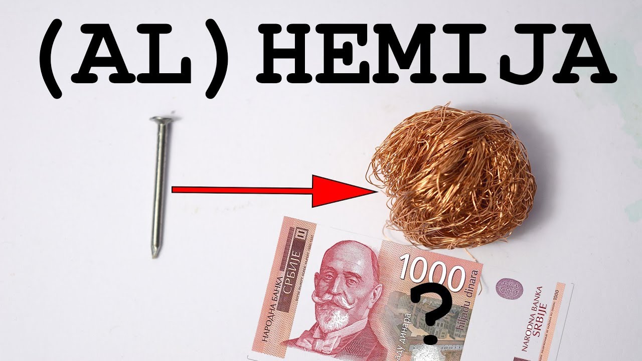 Pretvaranje gvođža u bakar! :: KUĆNA (AL)HEMIJA - YouTube