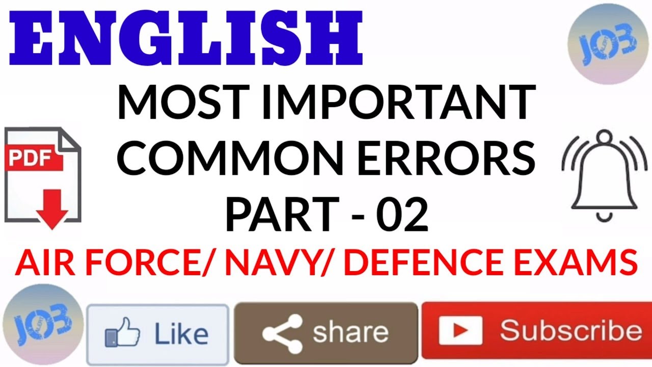 COMMON ERRORS PART 02 YouTube common-errors-part-02-youtube