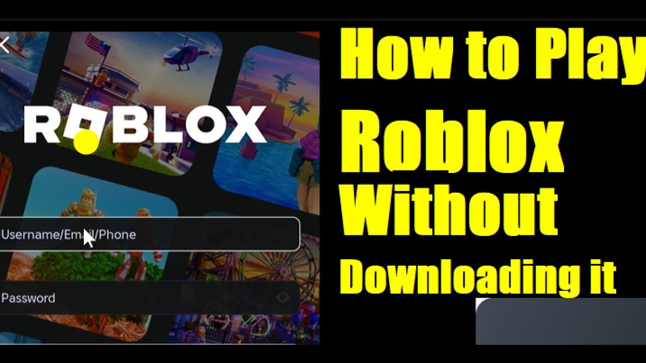 How to play Roblox without downloading it! (Roblox Without Download ...