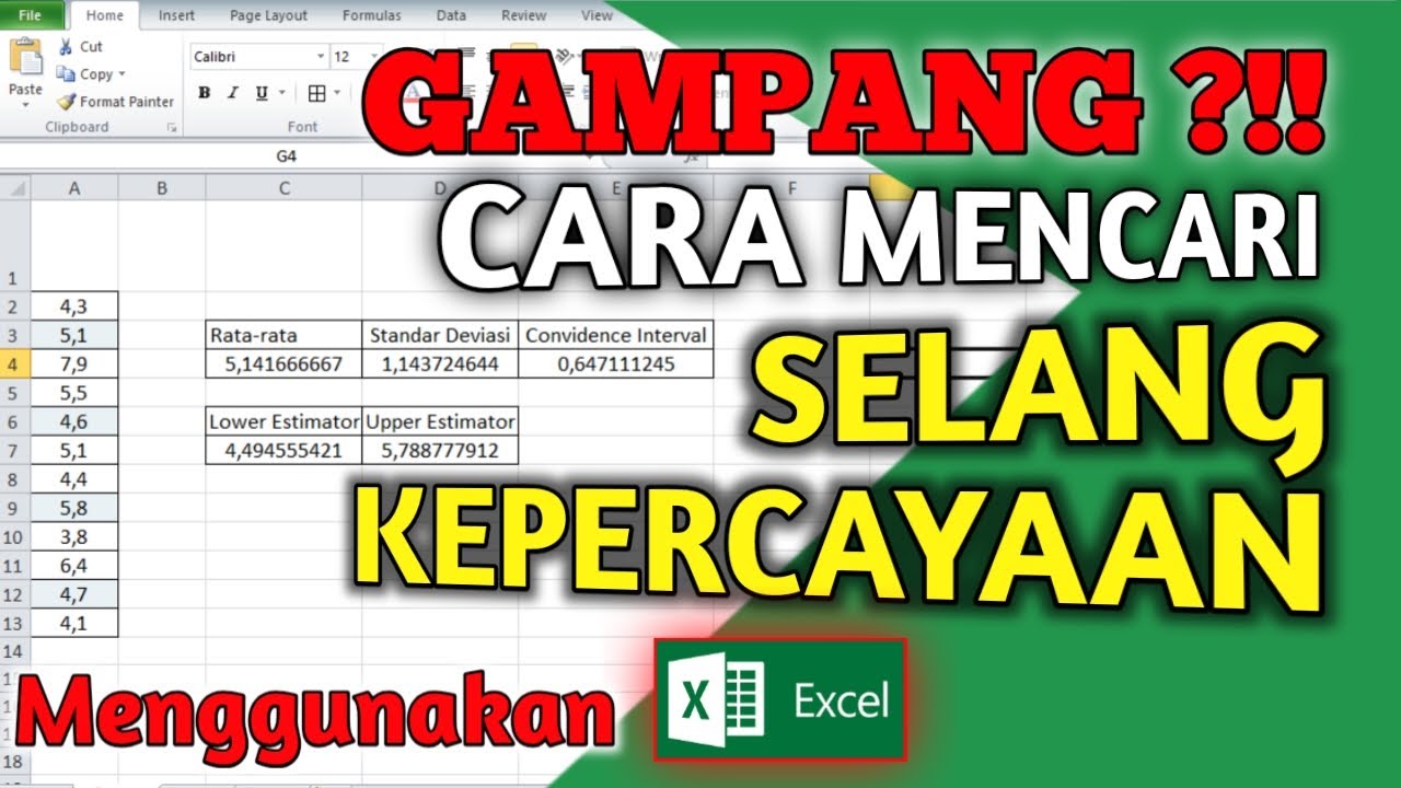 ANTI RIBET !? MENCARI SELANG KEPERCAYAAN (Confidence Interval ...