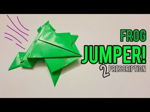 ORIGAMI JUMPING FROG | Paper Jumping Frog | Paper Frog Making | PAPER ...