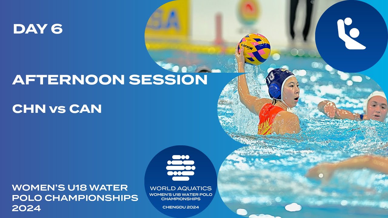 Afternoon Session | Day 6 | World Aquatics Women’s U18 Water Polo Championships 2024 - YouTube
