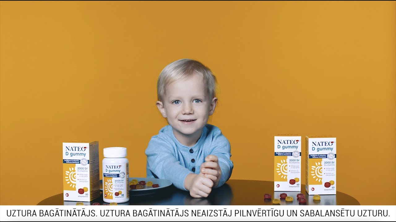 NATEO D GUMMY garšīgie želejvitamīni - YouTube