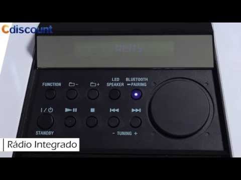 Mini System Sony GTK-N1BT/WB com Entrada USB, Bluetooth, NFC e Rádio FM – 100 W