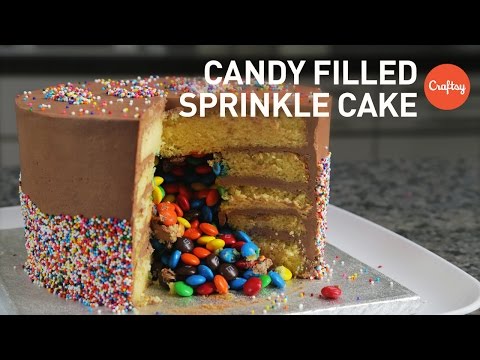 Easy Cake Decorating Ideas (Candy-Filled Sprinkle Cake) | Cake Decorating Tutorial