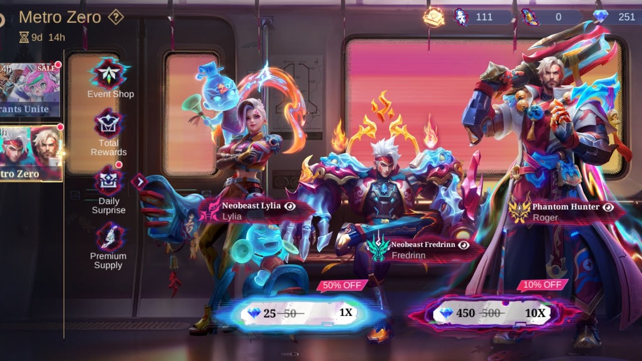 Mlbb new metro zero event💕lxia,xborg&Roger skin ️#mlbb #tiktok # mobile ...