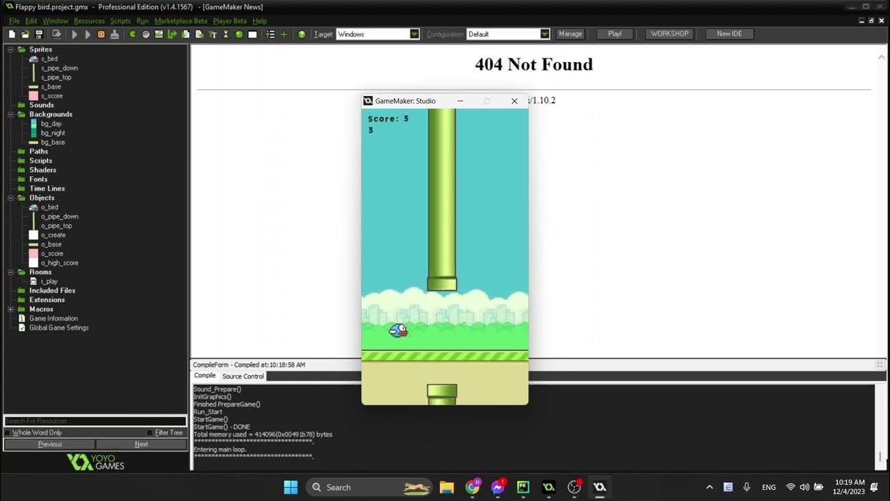 GAME MAKER 1.4 | LẬP TRÌNH HIGH_SCORE - YouTube