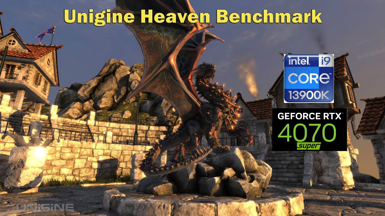 Unigine Heaven 4.0 Benchmark I 4070 Super + 13900k I 1440p I Extreme ...