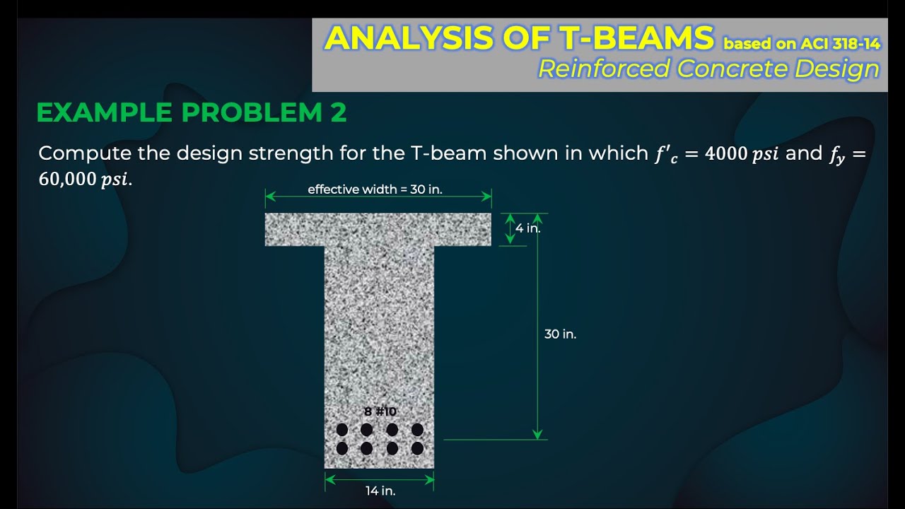(3/3) ANALYSIS OF T-BEAMS based on NSCP 2015 and ACI 318-14 ...
