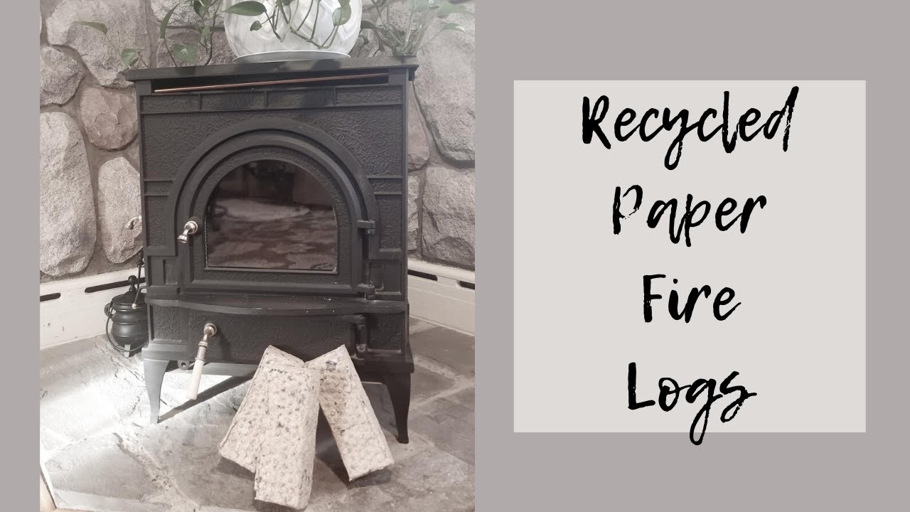Recycled Paper Logs - YouTube