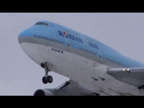 Korean Air 747-400 Landing Chicago O'Hare Airport as KAL#37 from Seoul ...