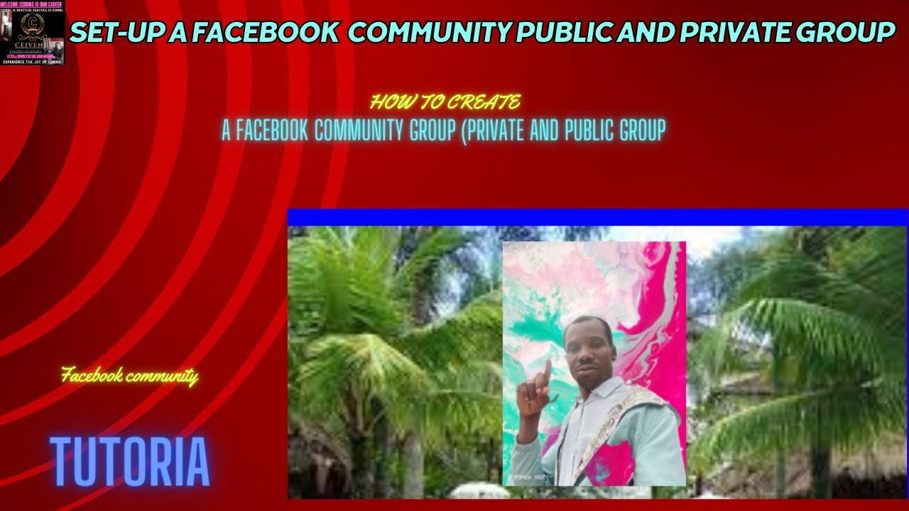 how to create a Facebook community group - YouTube