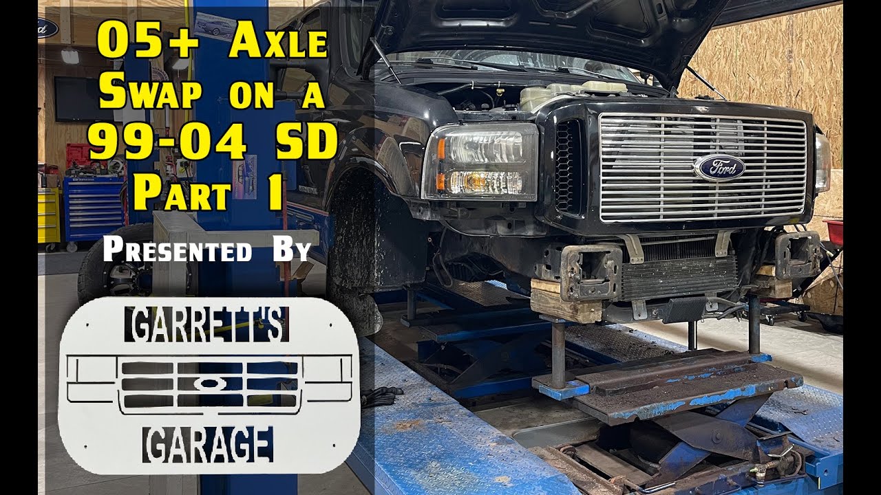 2005+ Axle swap on a 1999-2004 Superduty - YouTube