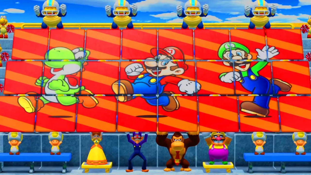 Super Mario Party Minigames - Daisy vs Waluigi vs Donkey Kong vs Wario ...