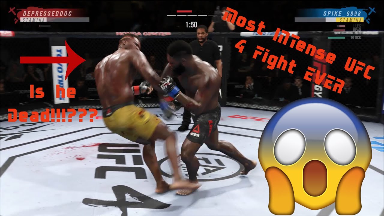 Most Intense Fight In UFC 4 EVER - YouTube