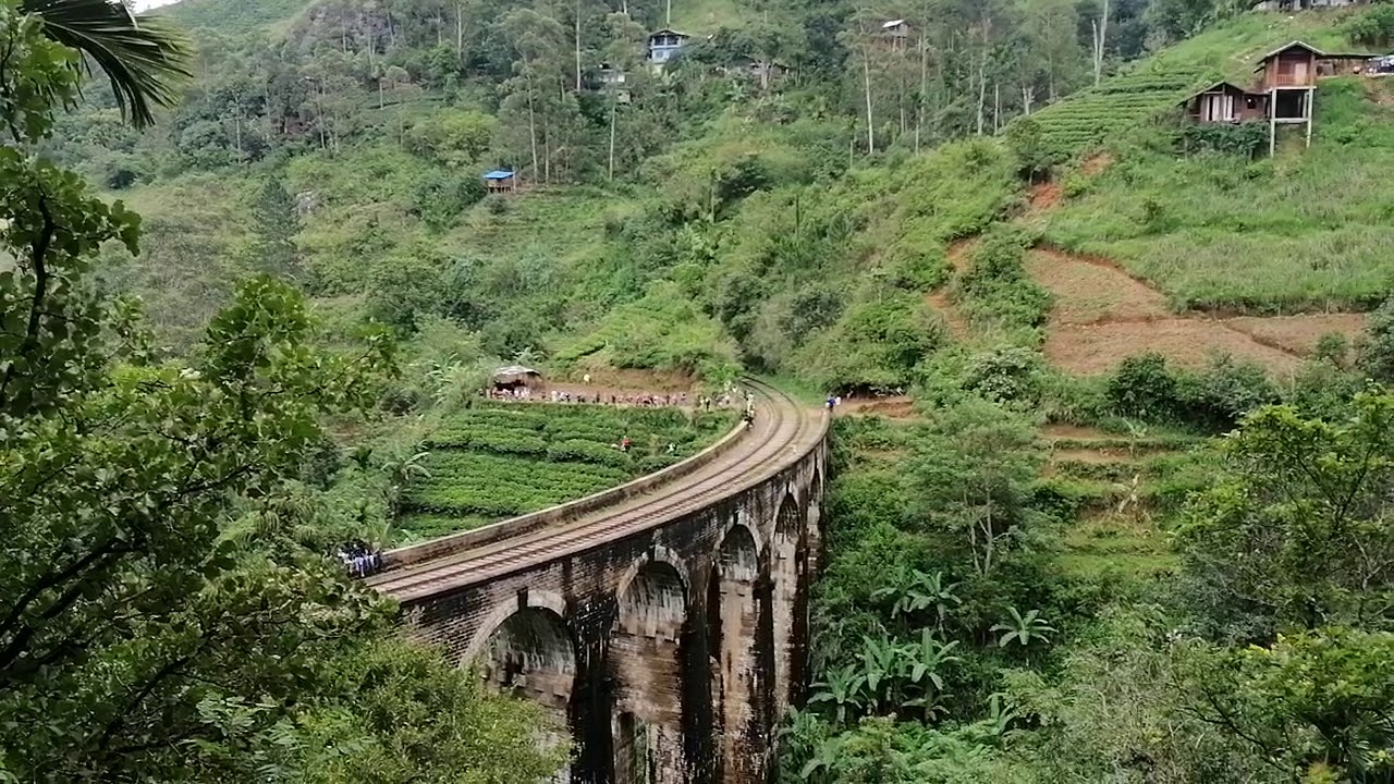 Nine Arch Bridge view with the train - YouTube