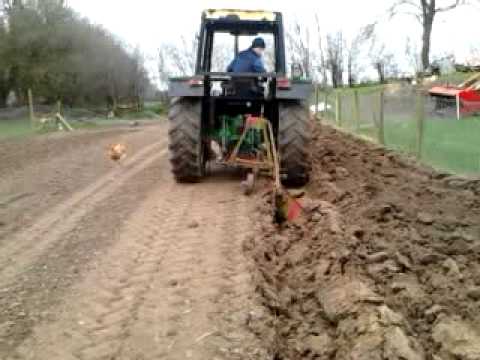 Homemade plough - converted old horse plough - YouTube