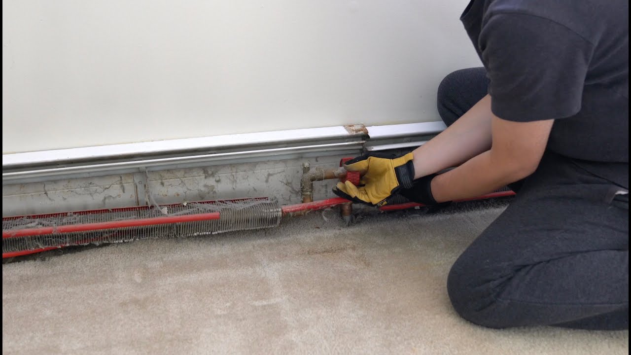 How to Remove Hydronic Heating Baseboard - YouTube