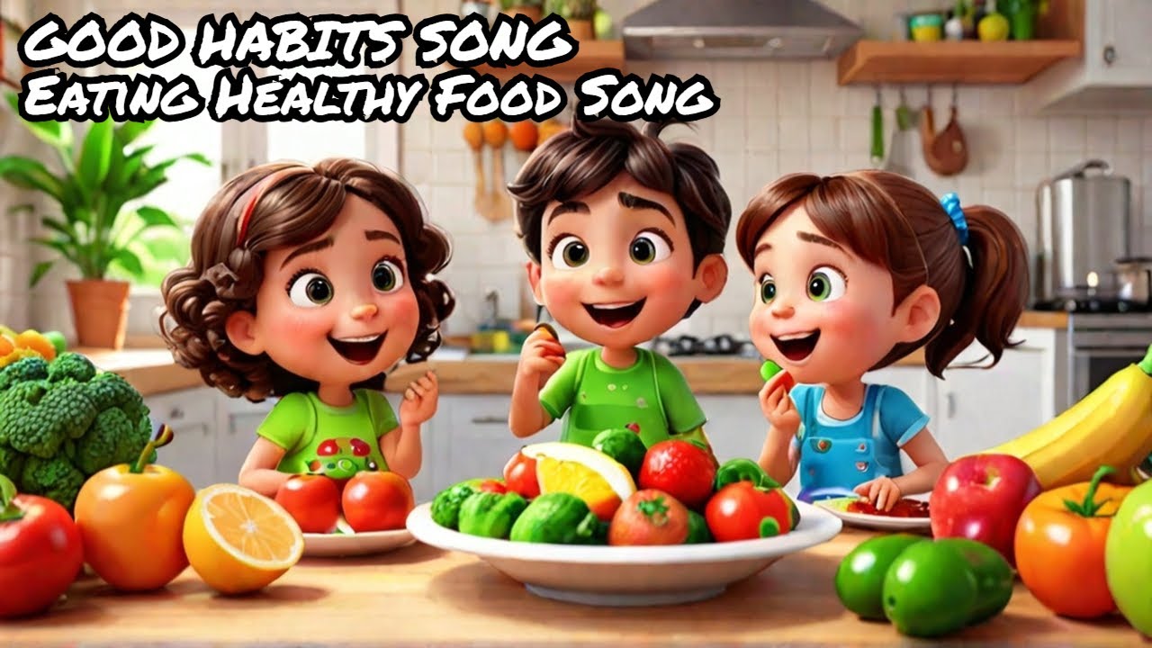 Eating Healthy Food Song | Healthy Meal | Good habits | Kids Toonz ...