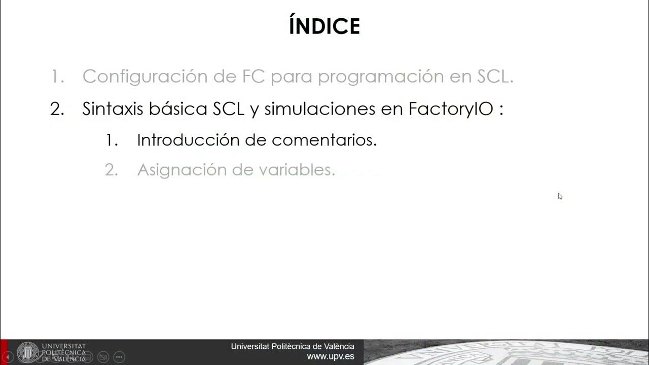 Introducción a la programación en SCL: comentarios, asignación de ...