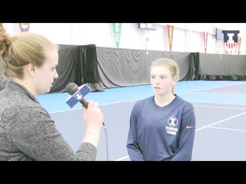 Illinois Women's Tennis Alexis Casati Post-Meet Interview 2/14/15