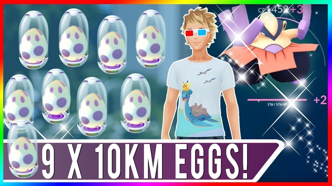 9 X 10KM EGGS HATCHING + STAR PIECE! Shiny Makuhita Caught & Shiny ...