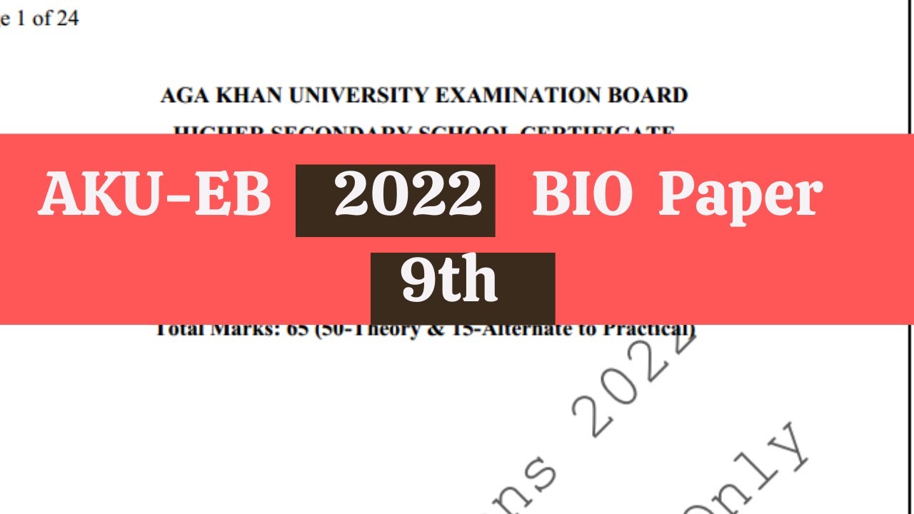 AKU-EB 2022 | BIO 9th - YouTube