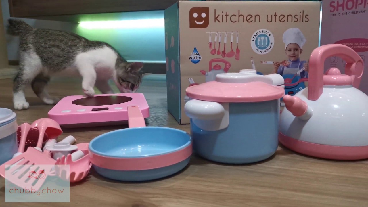 Introduction To Toy Induction Cooker With Kitchen Utensils - YouTube