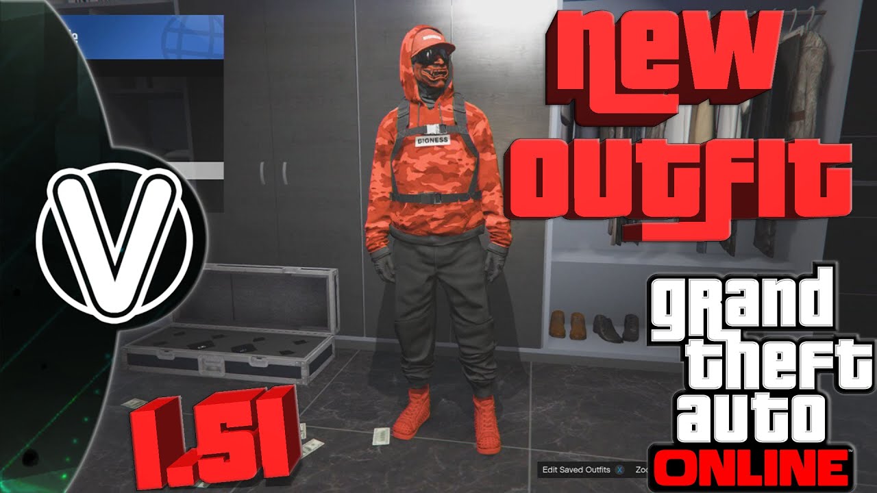 GTA 5 Online | Red Hooded Bigness Tryhard Outfit 1.51 (GTA 5 Online ...