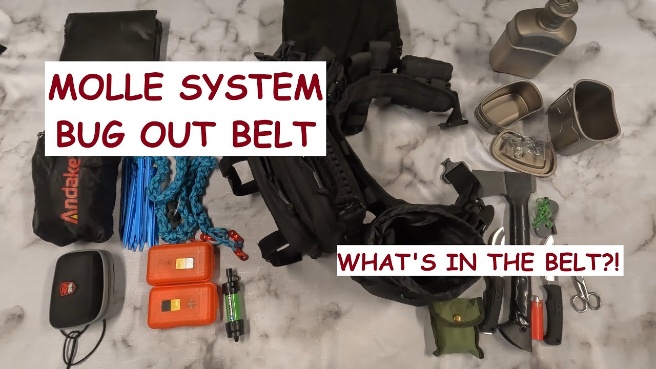 Bug Out Belt - Molle System Shelter Water Hunt Fish Camp Defend Survive ...