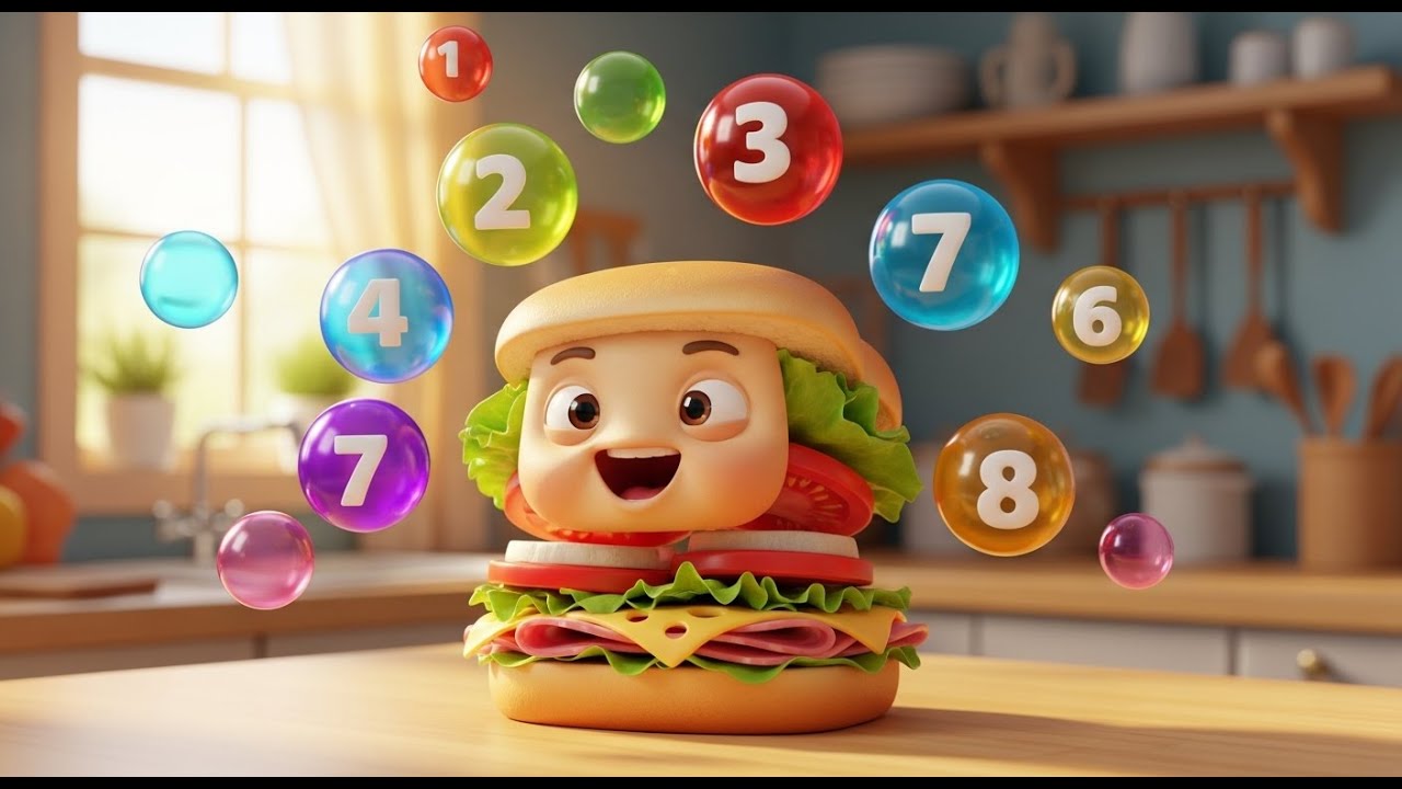 My Sandwich Learned to Count 🥪🔢 | Fun Kids Counting Song - YouTube