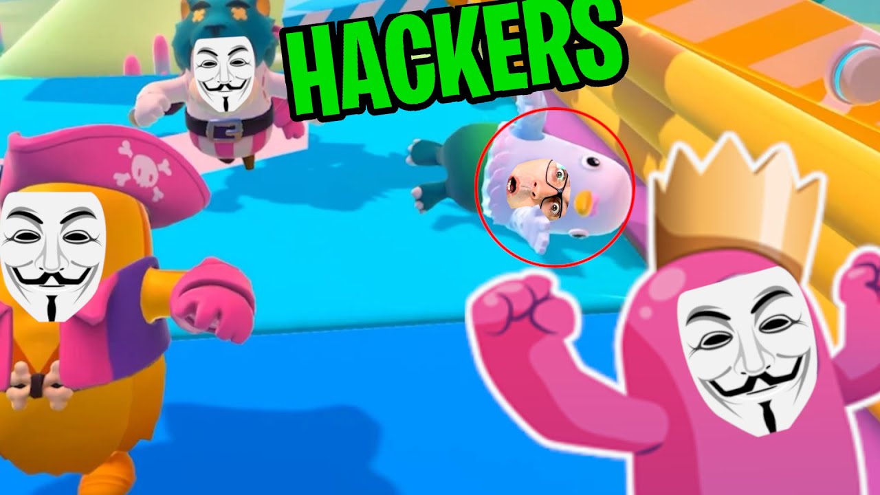 INVASION DE HACKERS EN FALL GUYS - YouTube