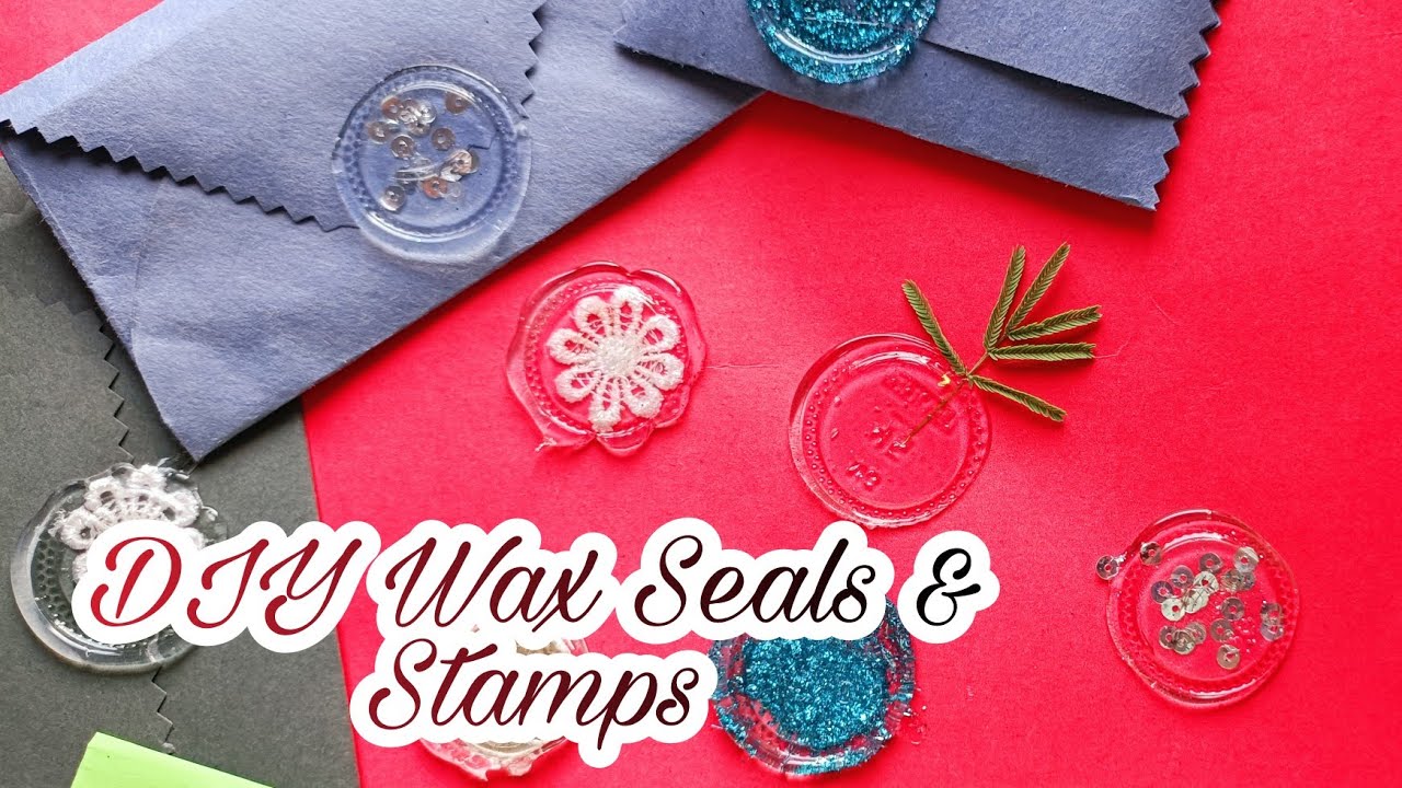 DIY Wax seal and stamp | I tried to make seals with glue gun | Glue gun ...