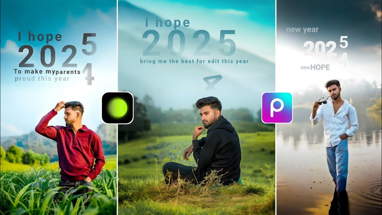 2025 New Year Photo Editing || New Year Photo Editing 2025 || Happy New ...