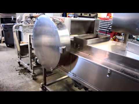 Automatic Batter and Crumb Breading Production Line - YouTube