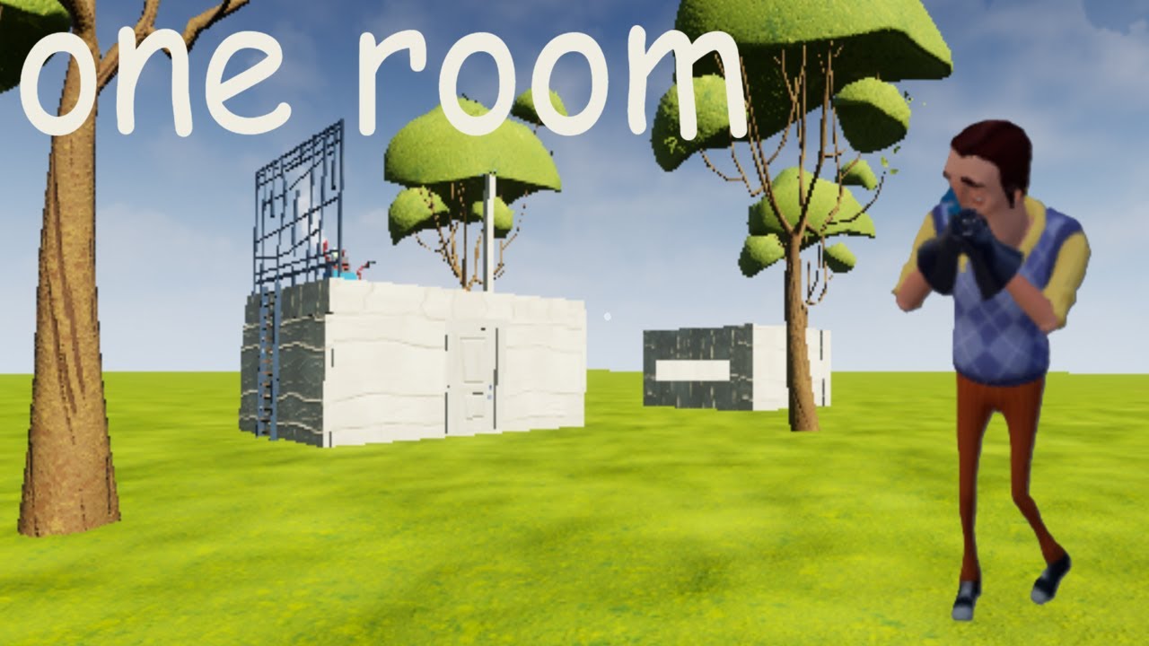 Hello Neighbor mod one room - YouTube