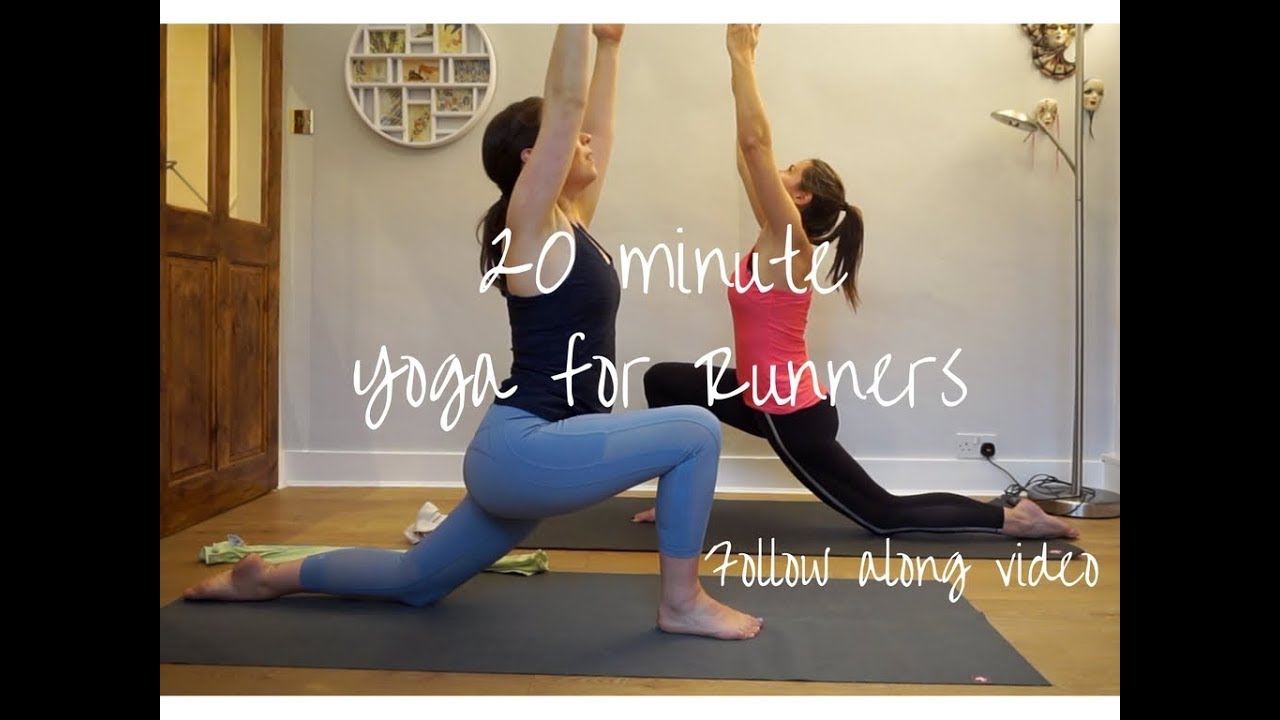 20 Minutes Easy Yoga For Runners with Bex Howitt | Runner Beans - YouTube