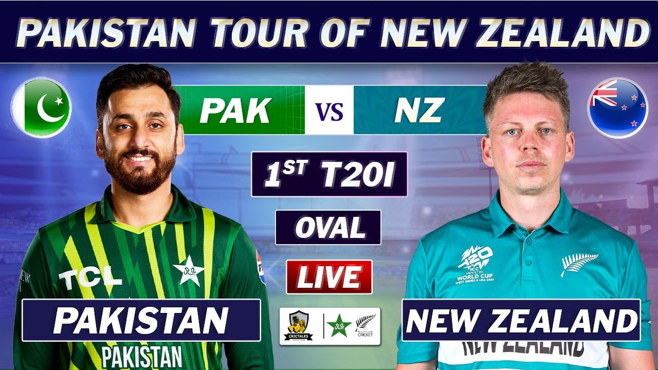 PAKISTAN vs NEW ZEALAND 1st T20 MATCH LIVE COMMENTARY | PAK vs NZ MATCH ...