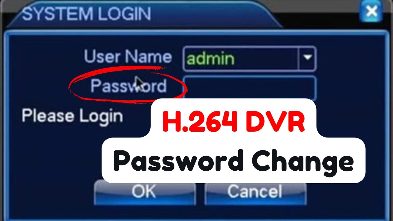 h.264 dvr password Change by technical th1nker | How to Change DVR ...
