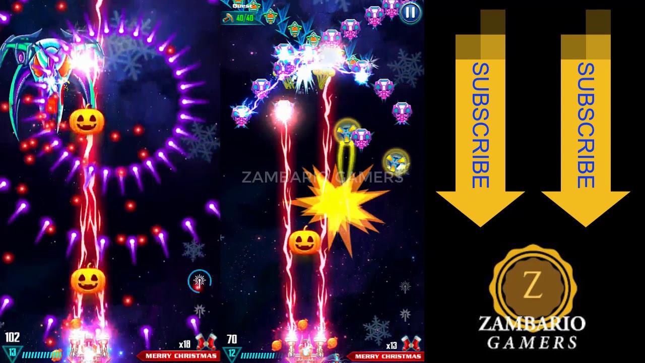 Galaxy Attack Alien Shooter Merry Christmas Event 2020 Level 11 ...