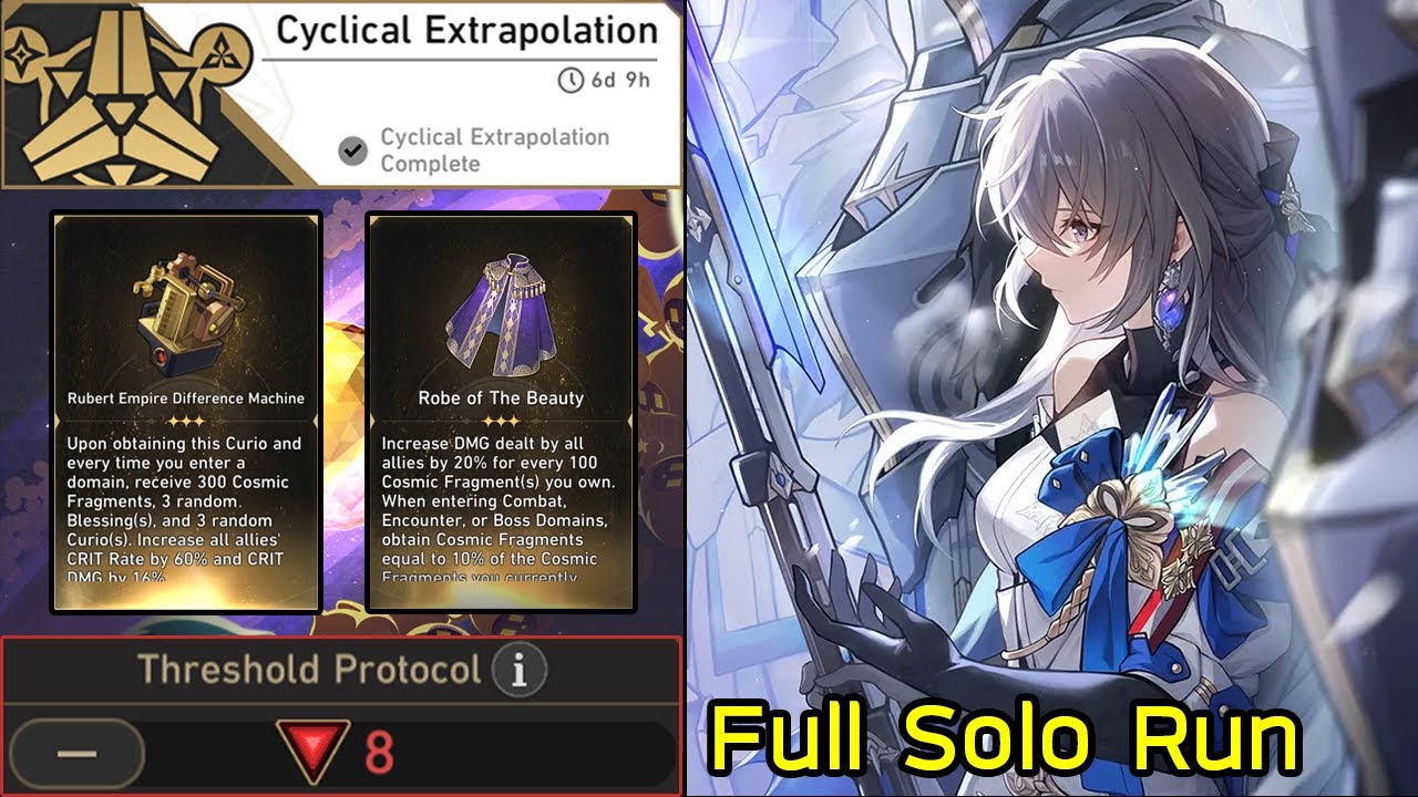 Bronya with Rubert Curio Full Solo Run | Divergent Universe Cyclical ...