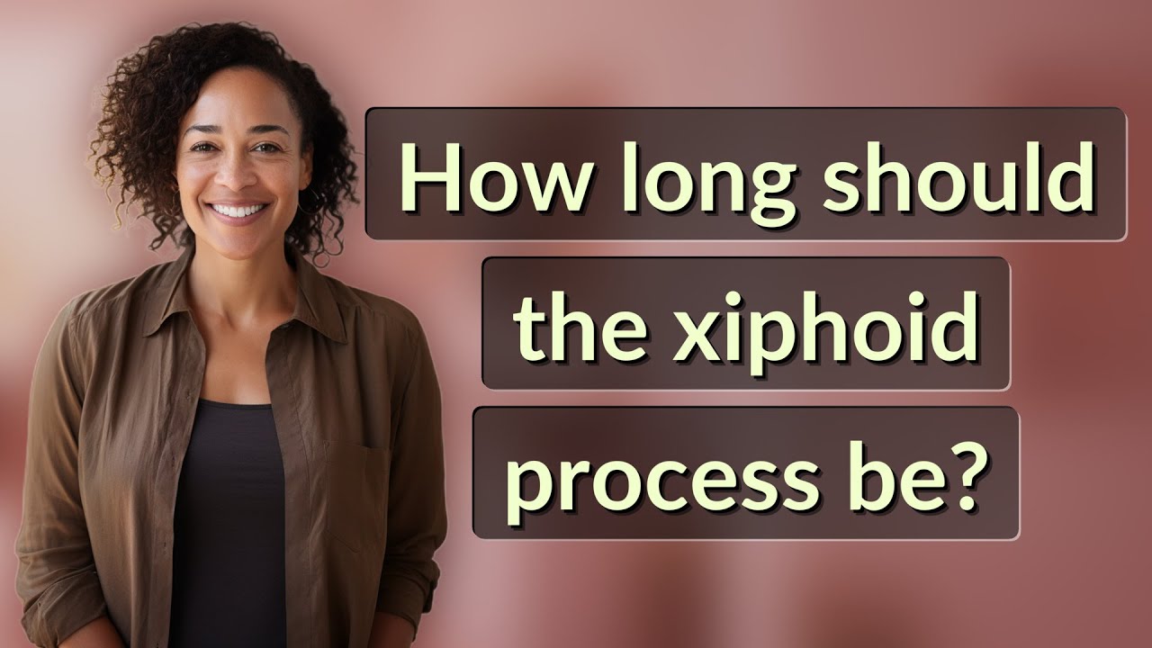 How long should the xiphoid process be? - YouTube
