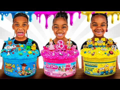 MAKING GIANT FLUFFY SLIME WITH THE PRINCE FAMILY!